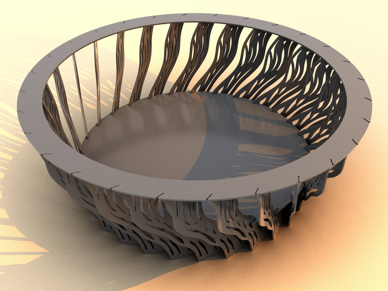 Fire Pit DXF. Digital Product. DXF File Plasma Laser Cutting. - Etsy