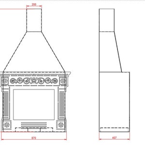 Garden Fireplace Fire Pit, DXF File Plasma, Laser Cutting. DIY ...