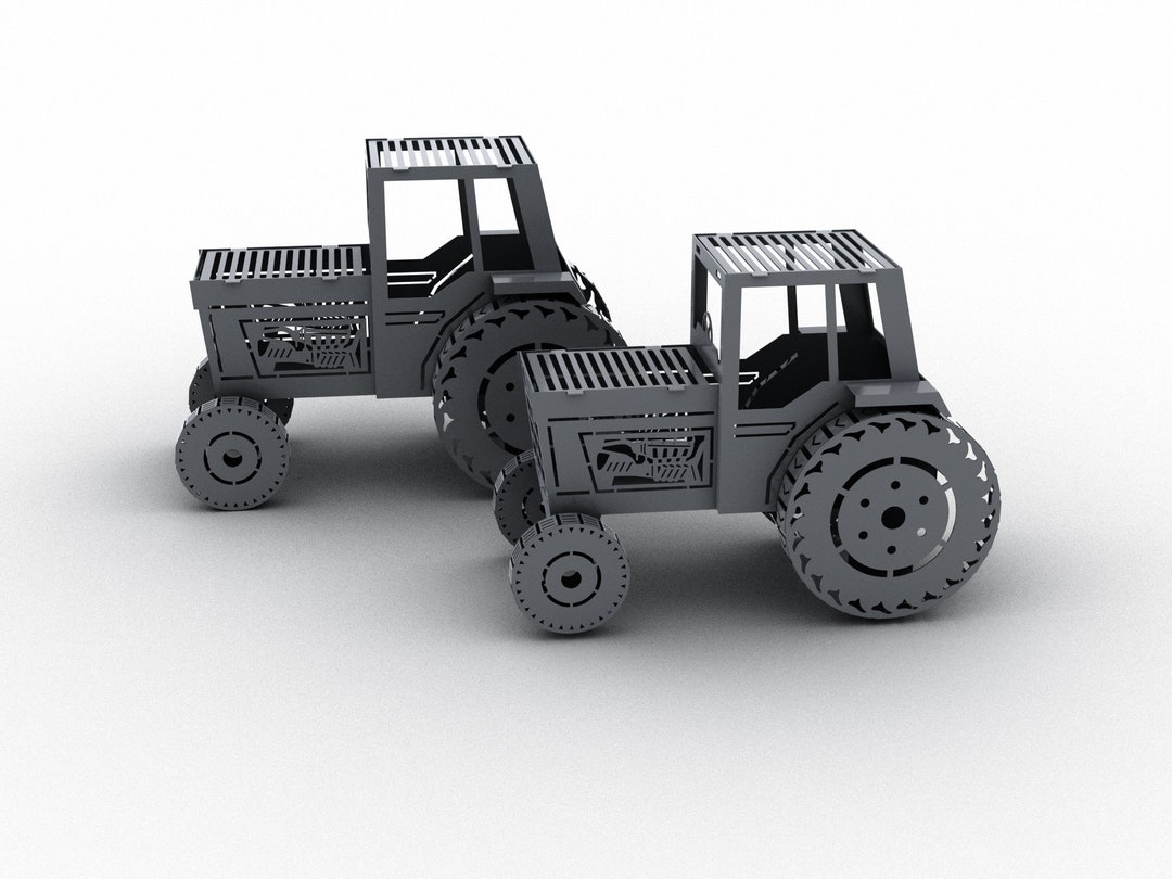 Fire Pit "tractor". Two Sizes. for 3mm (11g) Sheet. the DXF File is ...