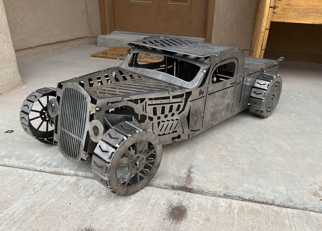 Fire Pit Series "automobile 8". Two Sizes. for 3mm (11g) Sheet. the DXF ...