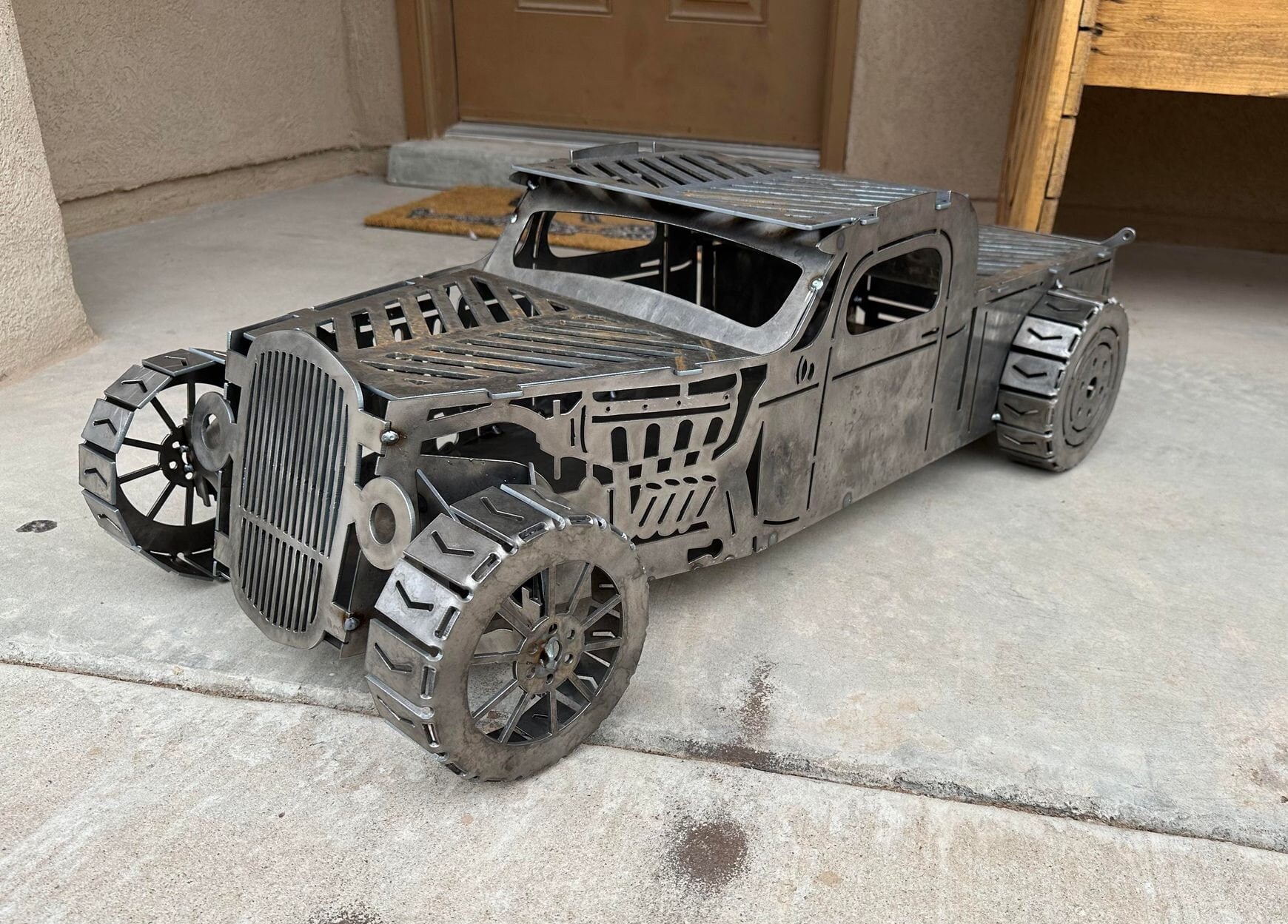 Fire Pit Series "automobile 8". Two Sizes. for 3mm (11g) Sheet. the DXF ...