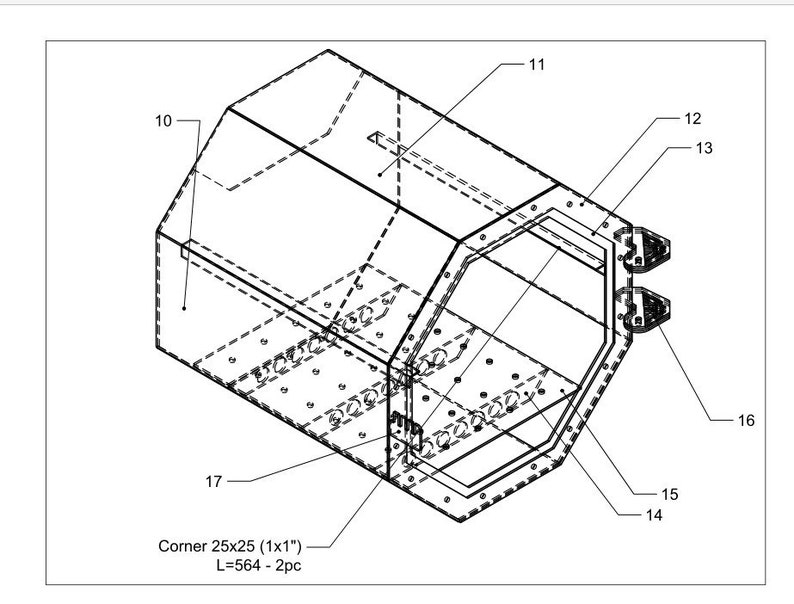 Smoker 2. DIY Plan. A Set of DXF Files Drawings for Assembly. DXF File ...