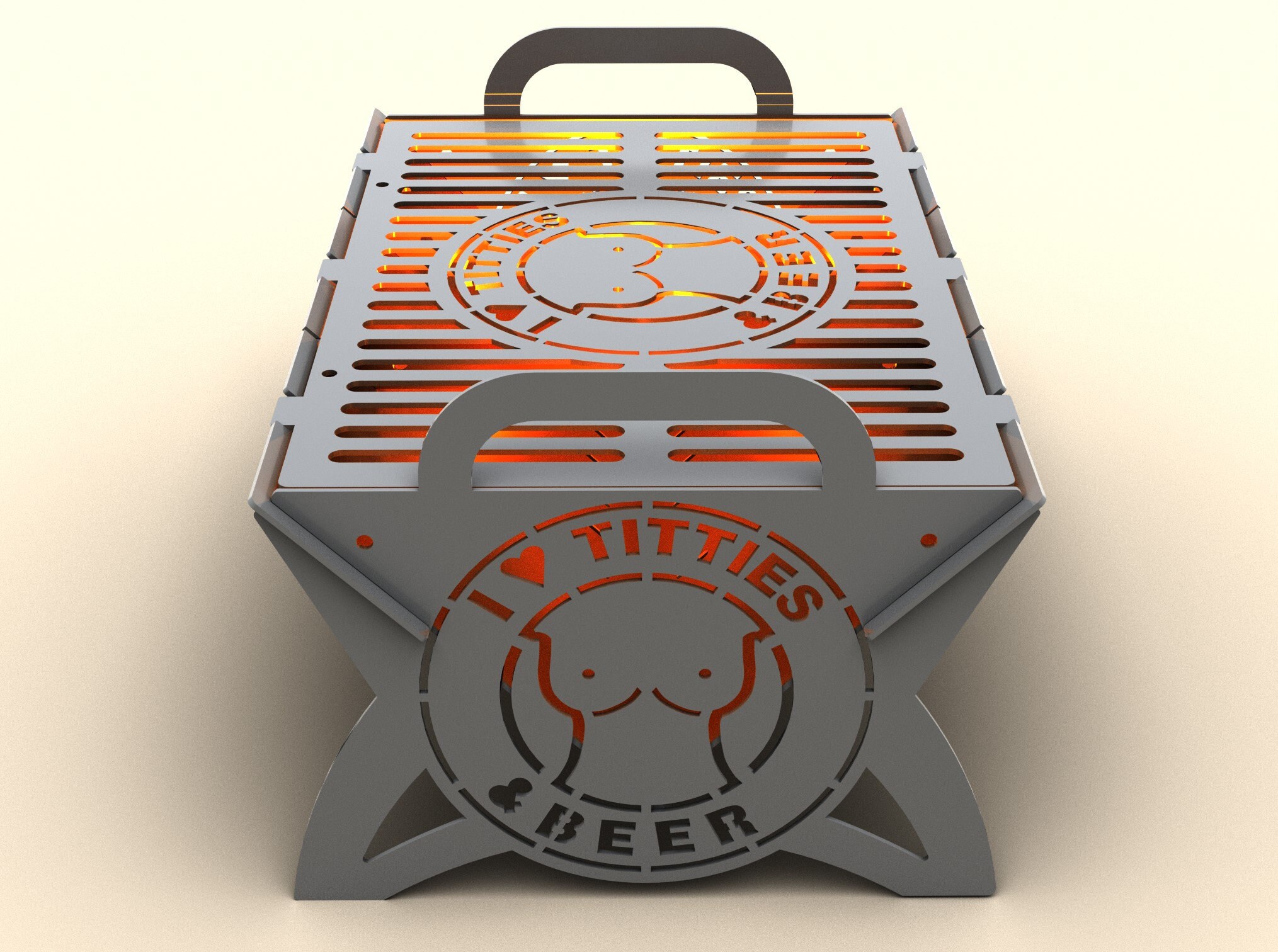 Collapsible Camping Fire Pit. DXF File Plasma Cutting. Digital - Etsy