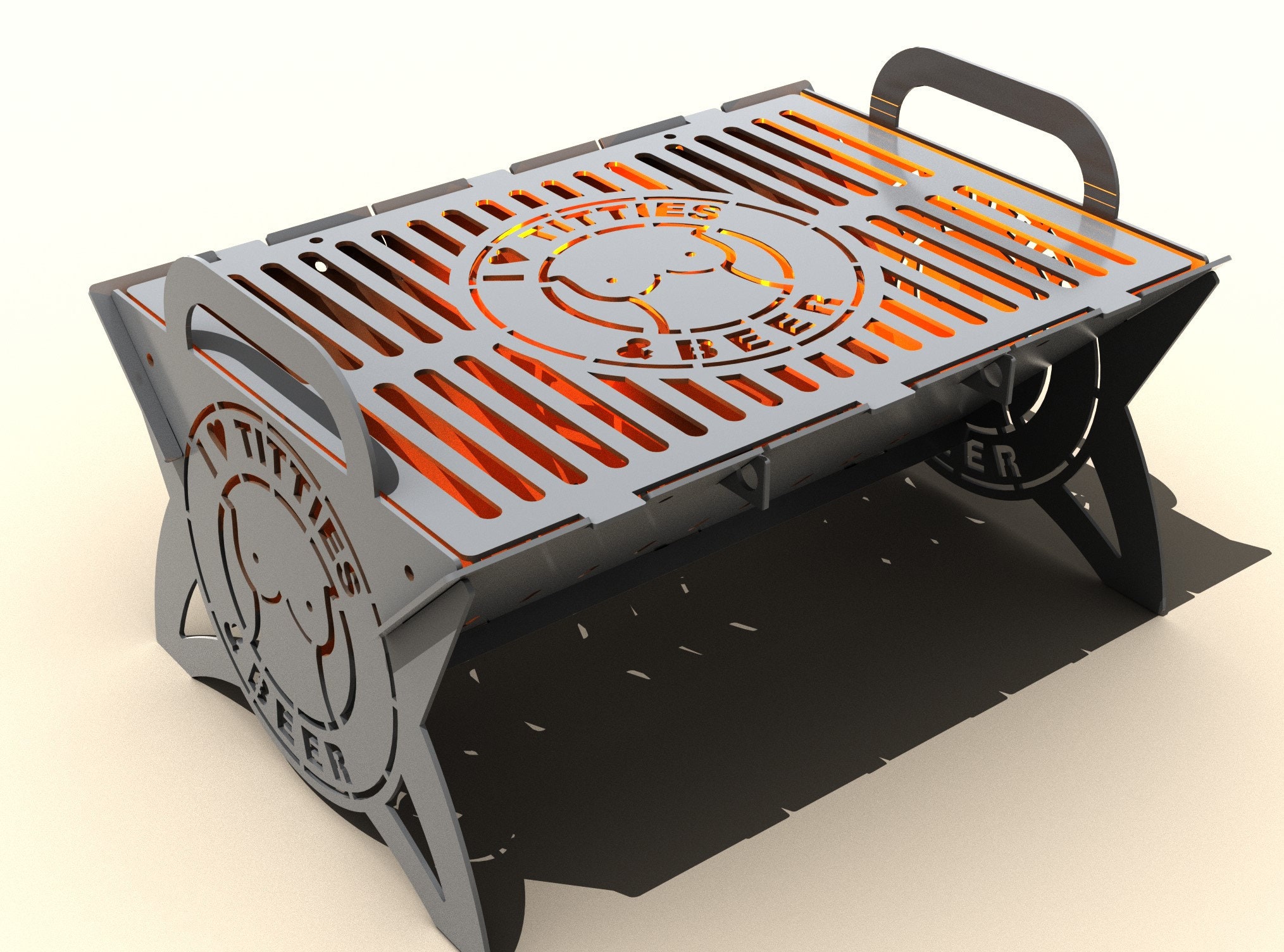 Collapsible Camping Fire Pit. DXF File Plasma Cutting. Digital - Etsy