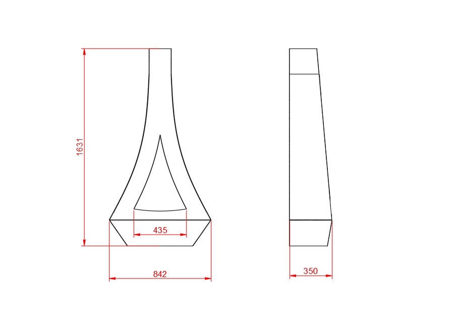 Large Garden Column 2. Fire Pit DXF File Plasma Laser - Etsy