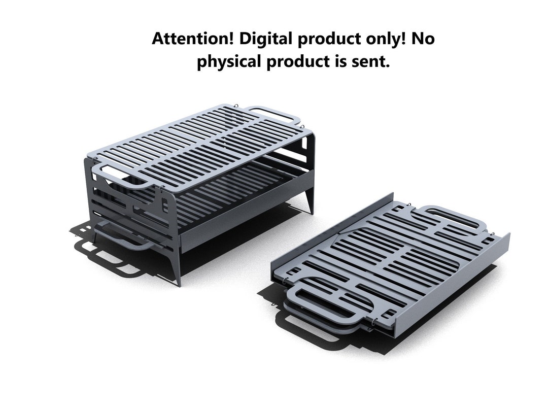 Flatpack Grill. Fire Pit DXF File Plasma, Laser Cutting. DIY Metalwork. Ready-made Files for ...