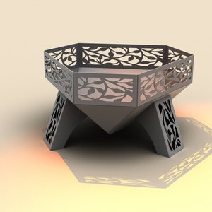 Fire Pit DXF. Digital Product. DXF File Plasma, Laser Cutting. DIY ...