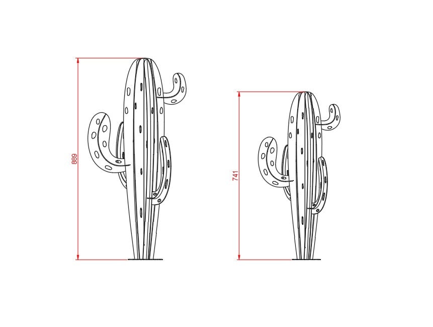Garden Decor "cactus". Cutting File DXF Plasma, Laser. - Etsy