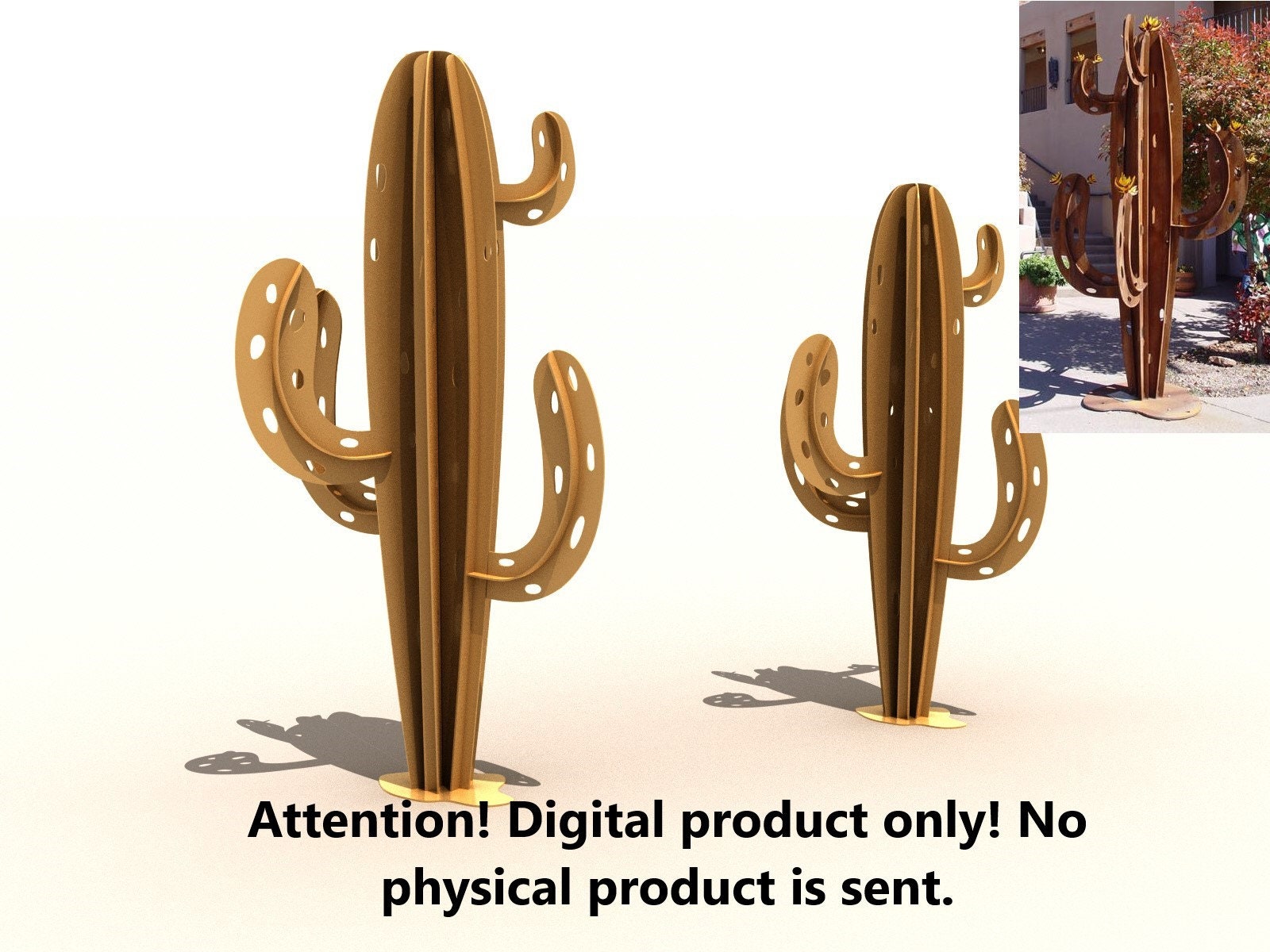 Garden Decor "cactus". Cutting File DXF Plasma, Laser. - Etsy