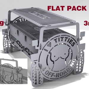 Grill Flat Pack. Fire Pit. DXF File Plasma, Laser Cutting. DIY Metalwork. Ready-made Files for ...