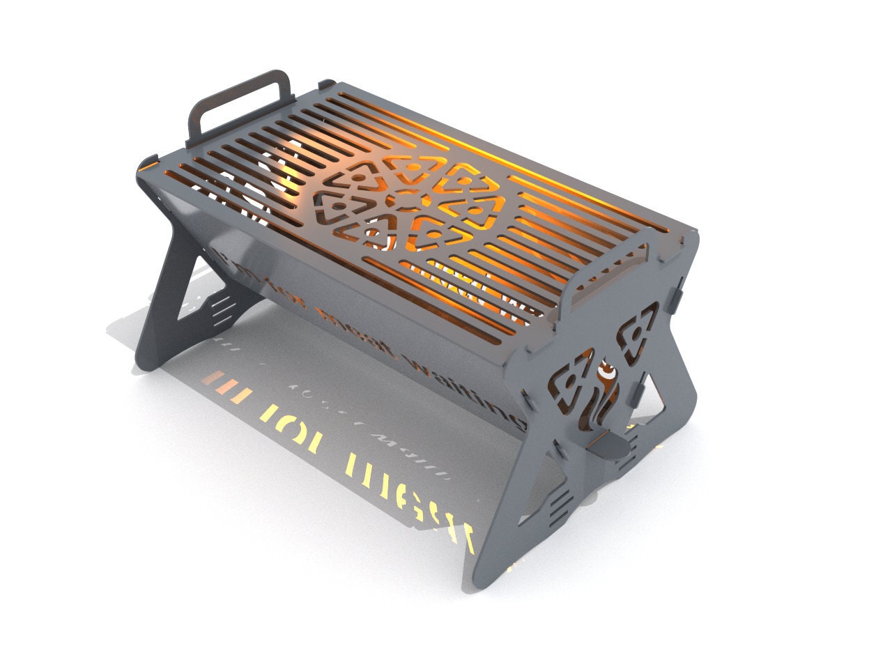 Collapsible Fire Pit, DXF File Plasma, Laser Cutting. DIY Metalwork ...