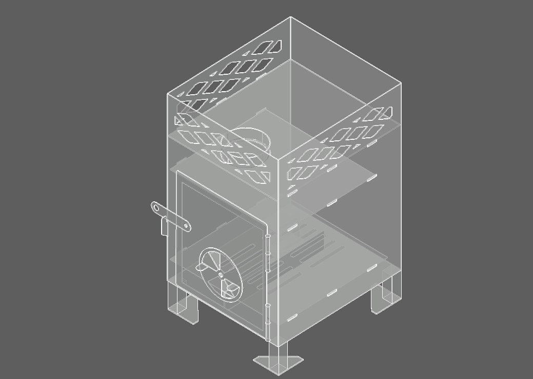 Wood Stove. the DXF File is Ready for Cutting. A Digital - Etsy