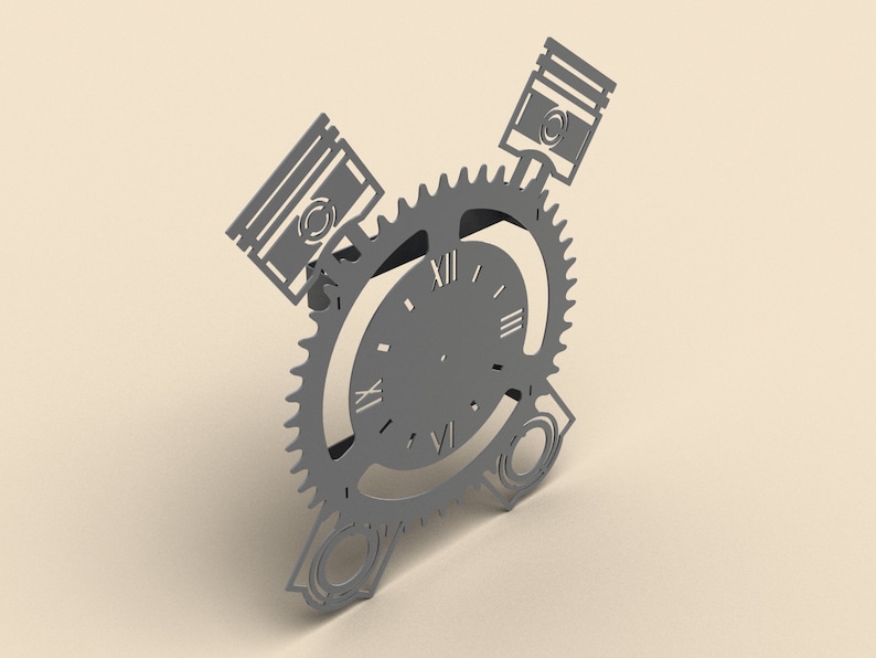 Wall Clock "auto Repair". Digital Product. DXF File Plasma, Laser ...