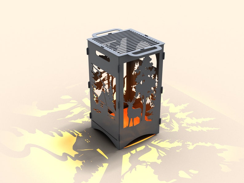 Fire Pit nature. Digital Product. DXF File Plasma, Laser Cutting. DIY ...