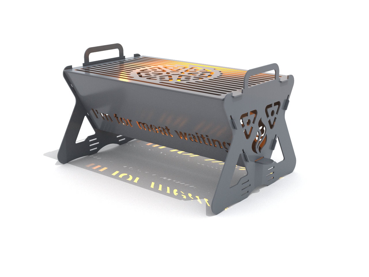 Collapsible Fire Pit, DXF File Plasma, Laser Cutting. DIY Metalwork ...