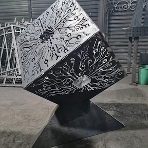 Fire Pit "cube". DXF File Plasma, Laser Cutting. DIY Metalwork. Ready ...