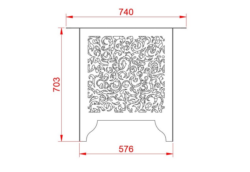 Fire Pit classic DXF File Plasma Laser Cutting - Etsy
