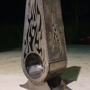 Large Garden Column Fire Pit DXF File Plasma, Laser Cutting. DIY ...