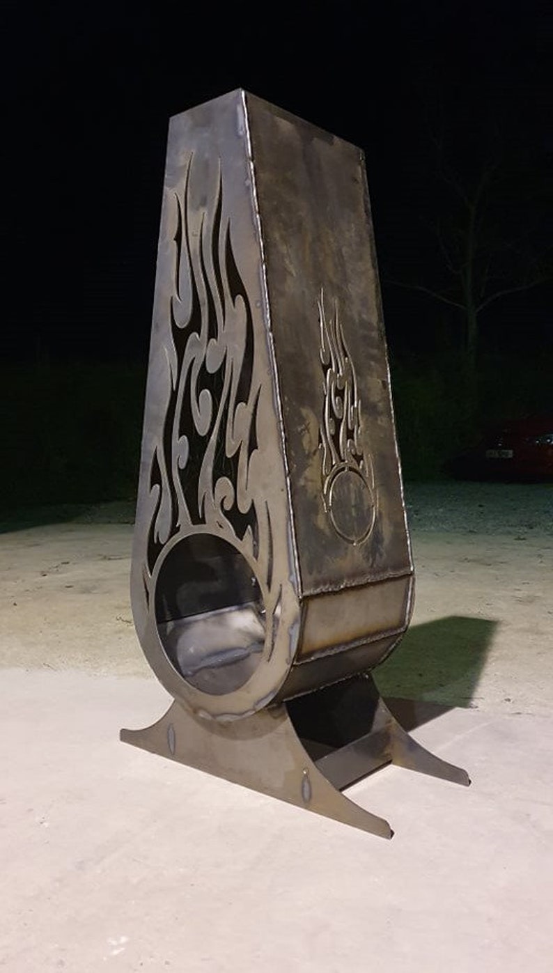 Large Garden Column Fire Pit DXF File Plasma Laser Cutting. - Etsy