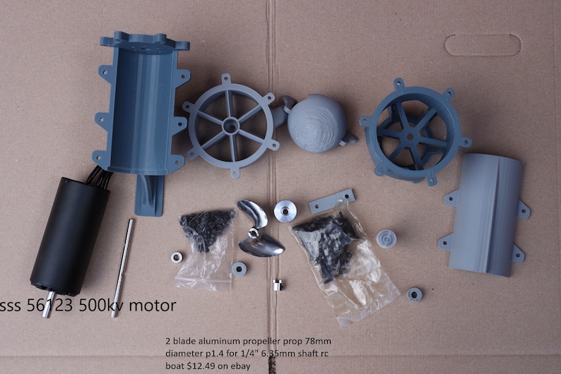 Water Thruster for Paddle Board STL 3D Digital File 3D Printer ...