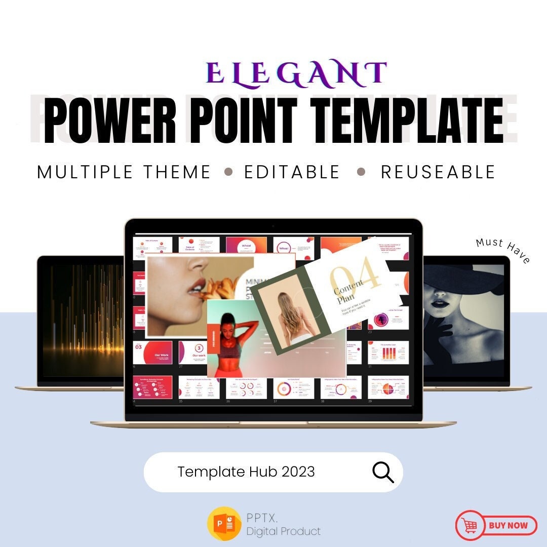 Elegant Power Point Template - 235 Set of Multiple Theme of Slide ...