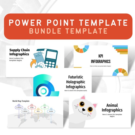 Power Point Ready Made Template 5 Infographics Slide - Etsy