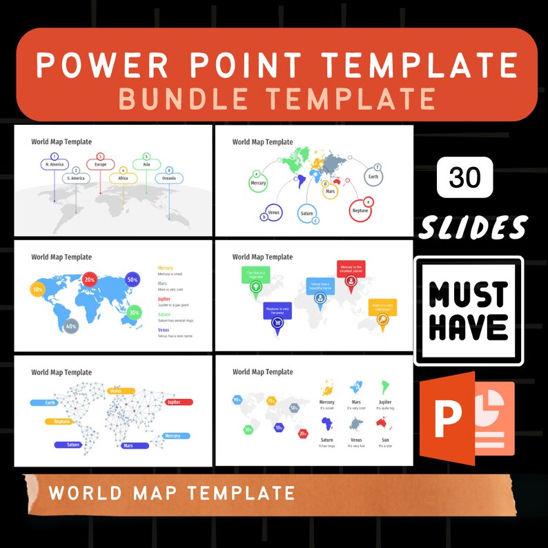Power Point Ready Made Template 5 Infographics Slide Presentation ...