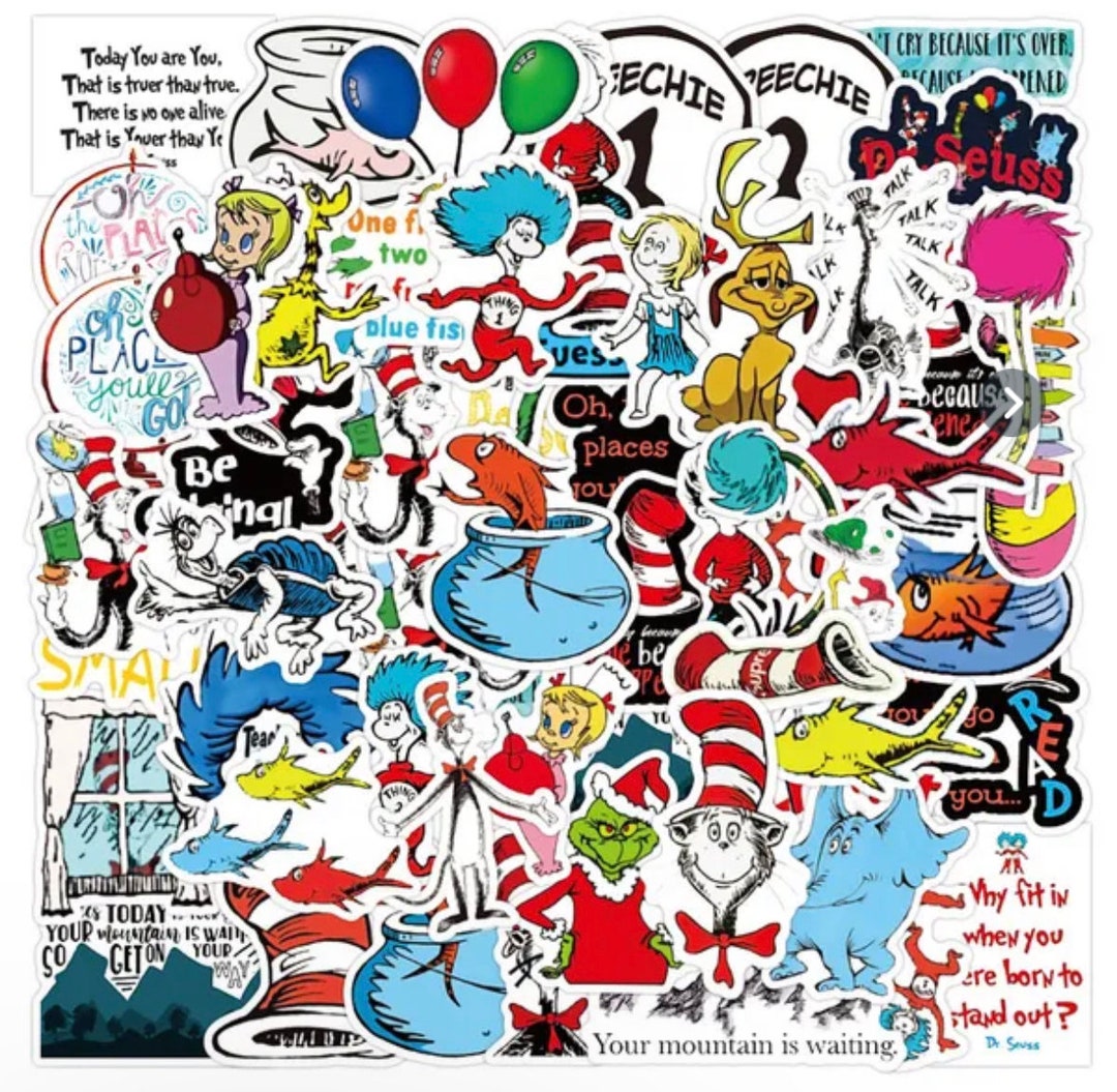 Dr. Seuss Sticker Packs - Etsy