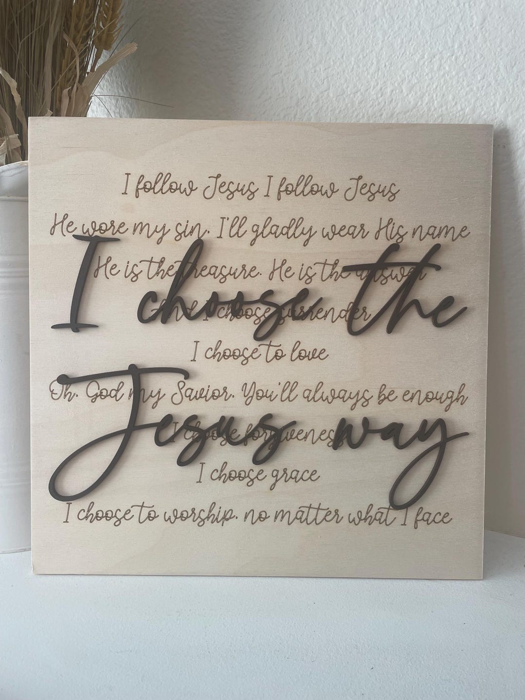 The Jesus Way Sign | Worship Song | Christian Wood Sign - Etsy