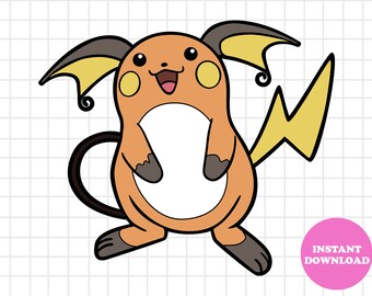 Raichu Clipart - Etsy