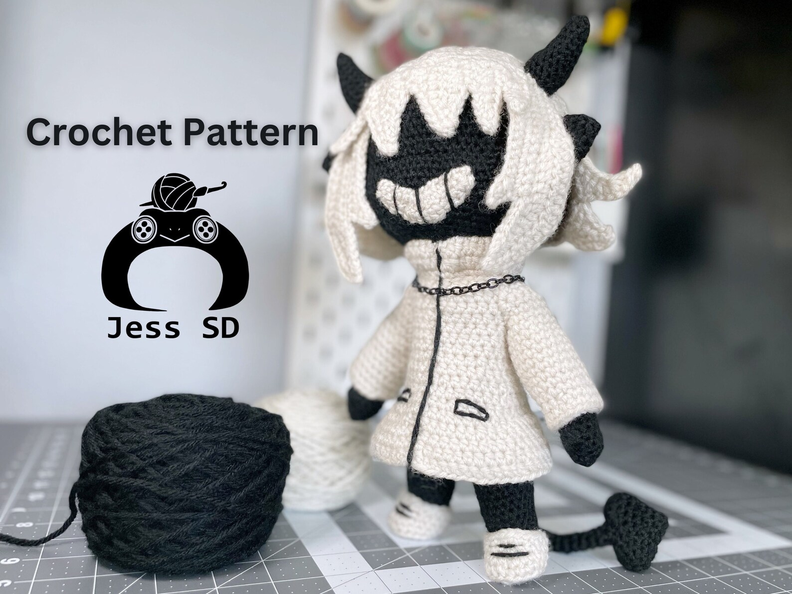 Demondice Crochet Pattern Rapper Singer Demon Dcie Amigurumi Devil ...