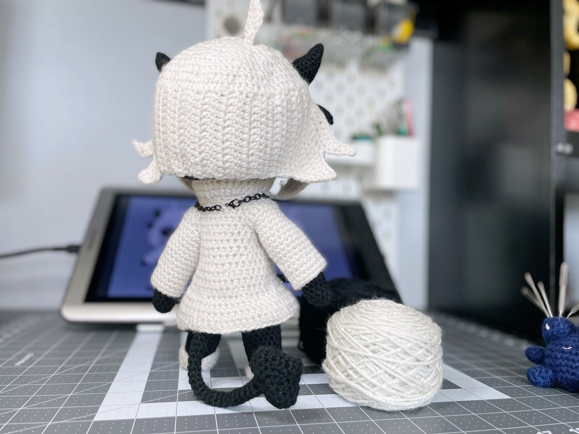 Demondice Crochet Pattern Rapper Singer Demon Dcie Amigurumi Devil ...