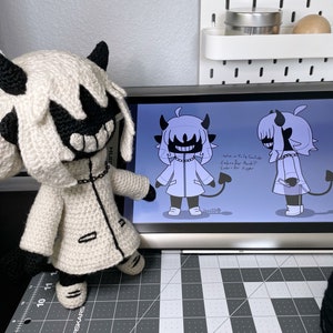 Demondice Crochet Pattern Rapper Singer Demon Dcie Amigurumi Devil ...