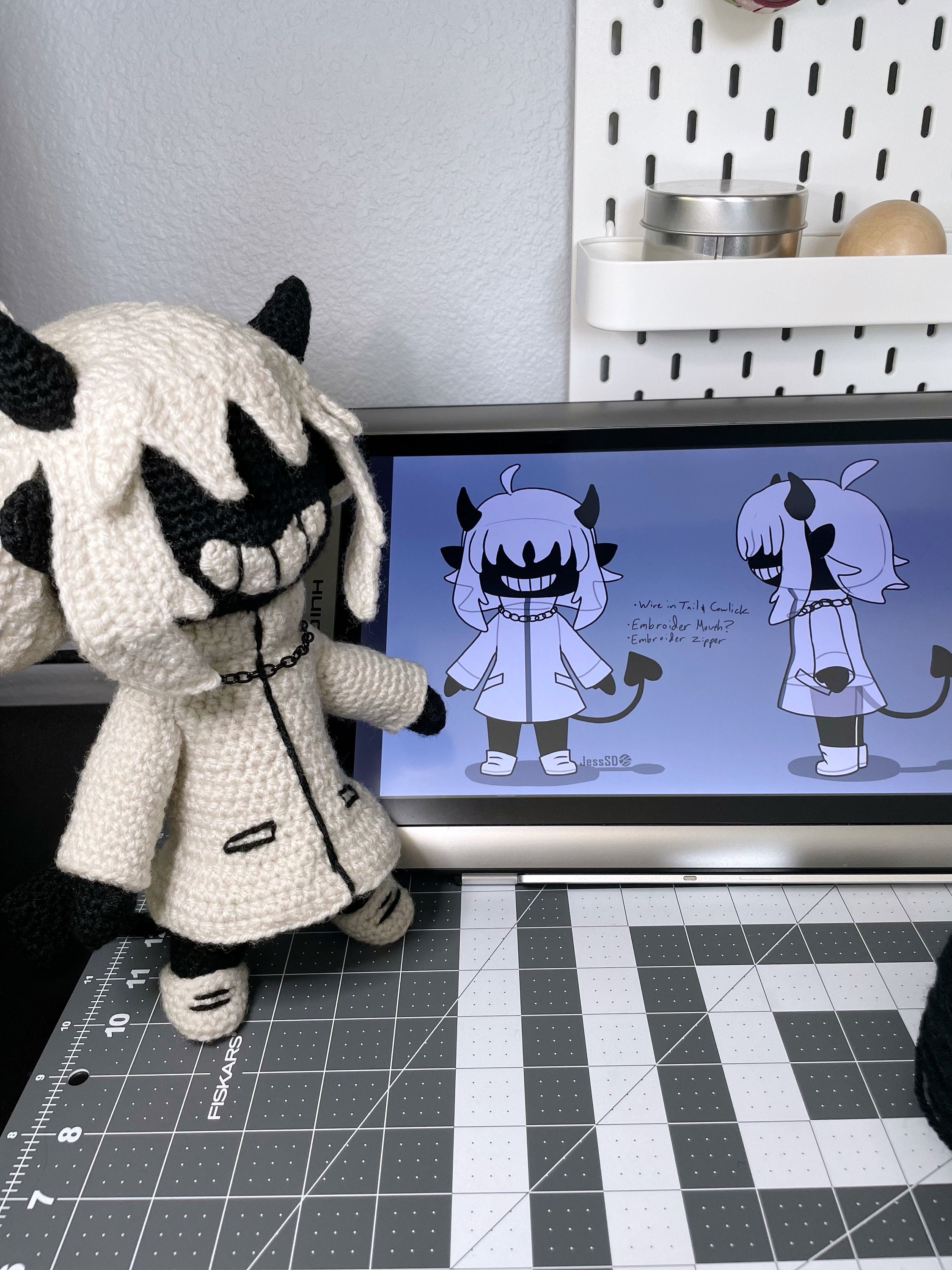 Demondice Crochet Pattern Rapper Singer Demon Dcie Amigurumi Devil ...