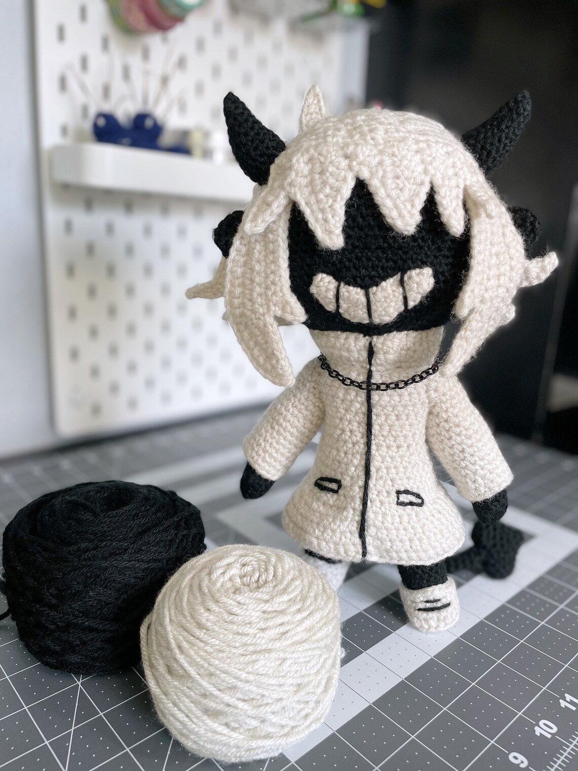 Demondice Crochet Pattern Rapper Singer Demon Dcie Amigurumi Devil ...