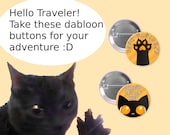 1.5 Inch Button DABLOON CAT Meme Tiktok Black Cat Dabloons - Etsy