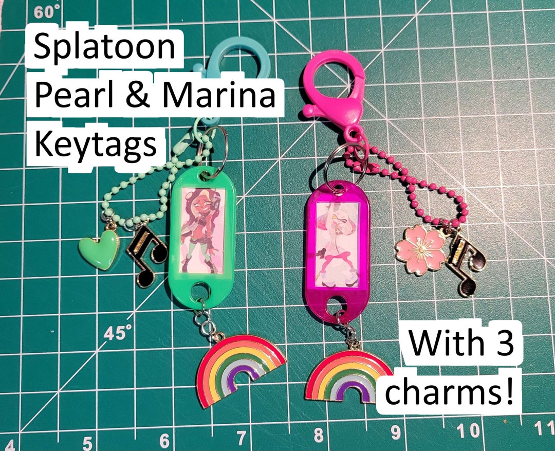Splatoon 2 Pearl and Marina KEYTAG CHARMS - Etsy