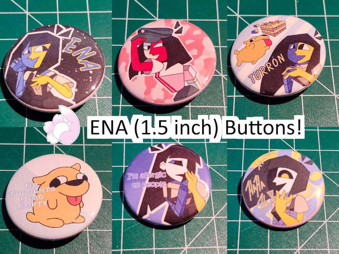 ENA, Dream BBQ Ena, Hourglass Dog Joel G 1.5 Inch BUTTONS - Etsy