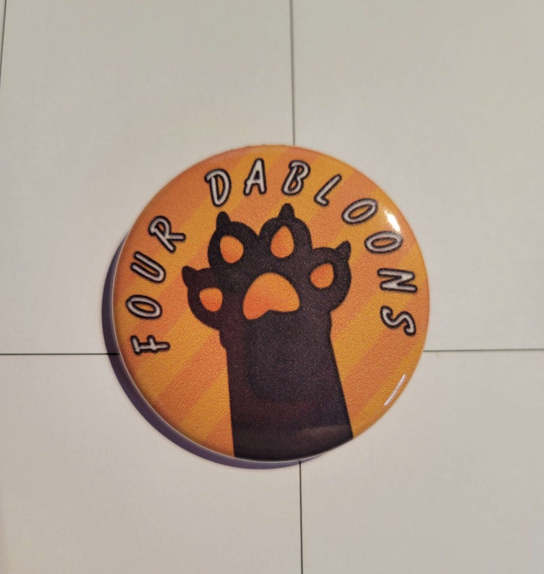 1.5 Inch Button DABLOON CAT Meme Tiktok Black Cat Dabloons - Etsy