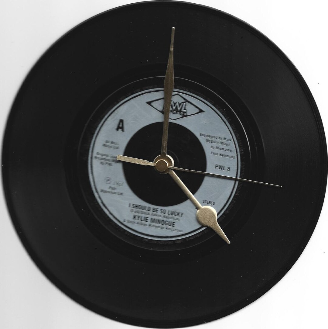 Kylie Minogue / Jason Donovan 7" Vinyl Record Wall Clock - Etsy