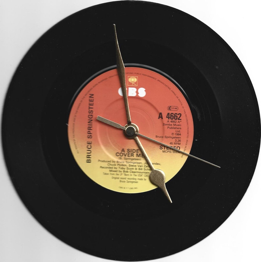 Bruce Springsteen 7" Vinyl Record Wall Clock - Etsy