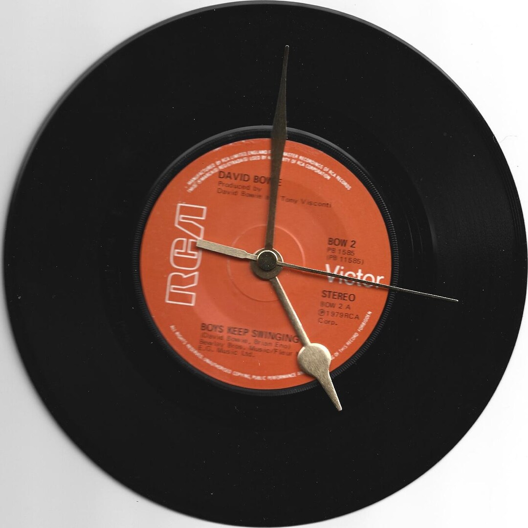 David Bowie 7" Vinyl Record Wall Clock - Etsy UK