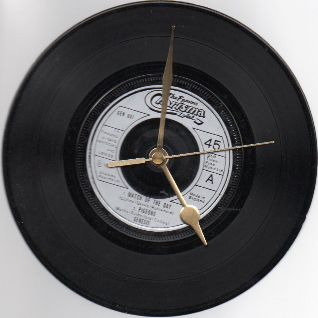 Phil Collins / Peter Gabriel / Genesis 7" Vinyl Record Wall Clock - Etsy