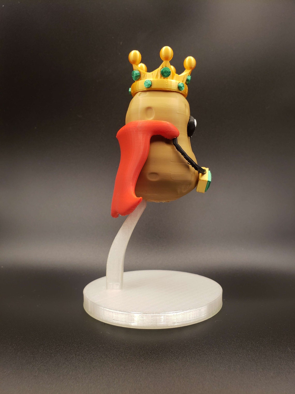 Potato King Figure With Stand, Original 3D Printed Figure for Home ...