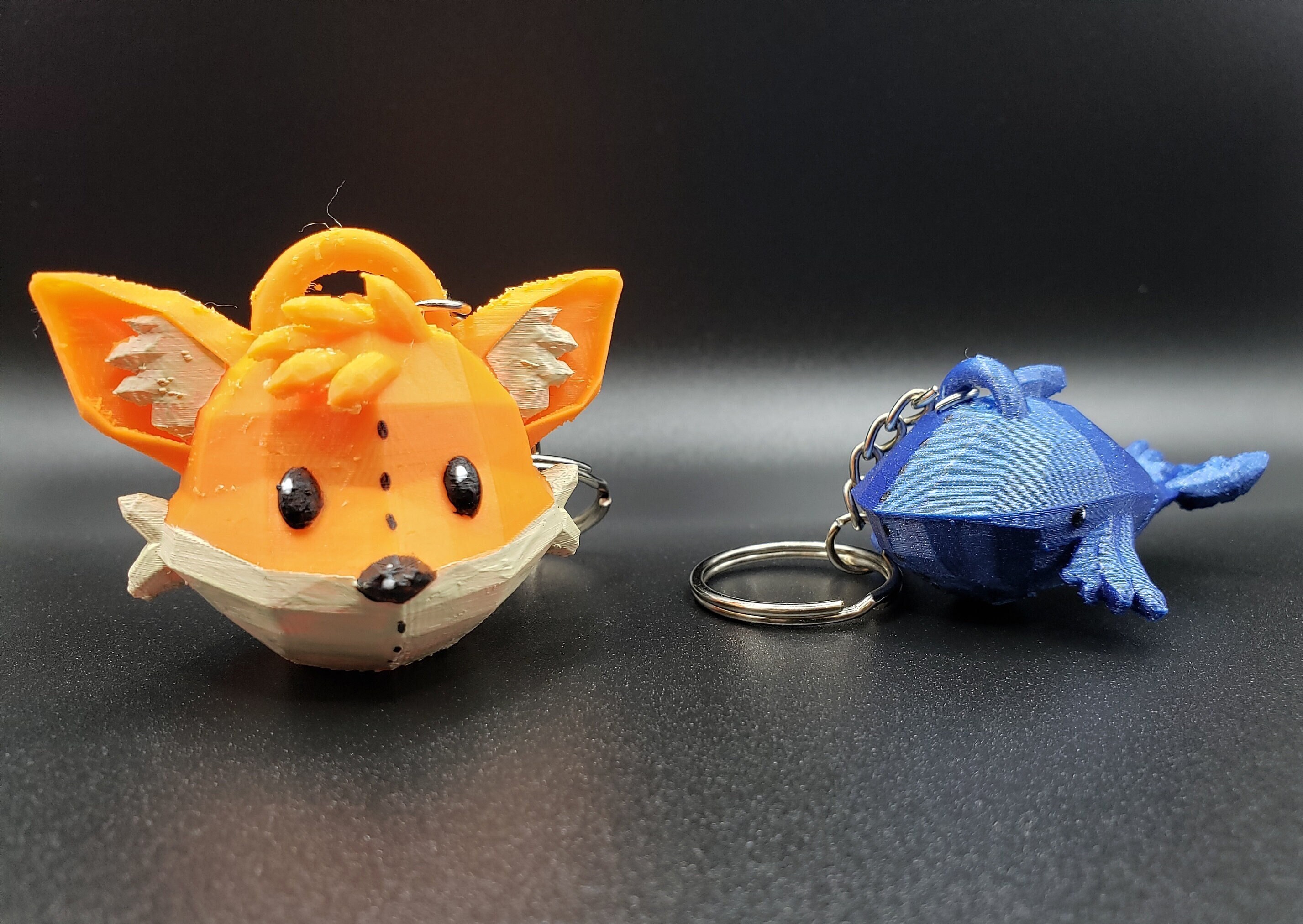 Cute Animal Keychain Plush Style 3D Printed hand - Etsy