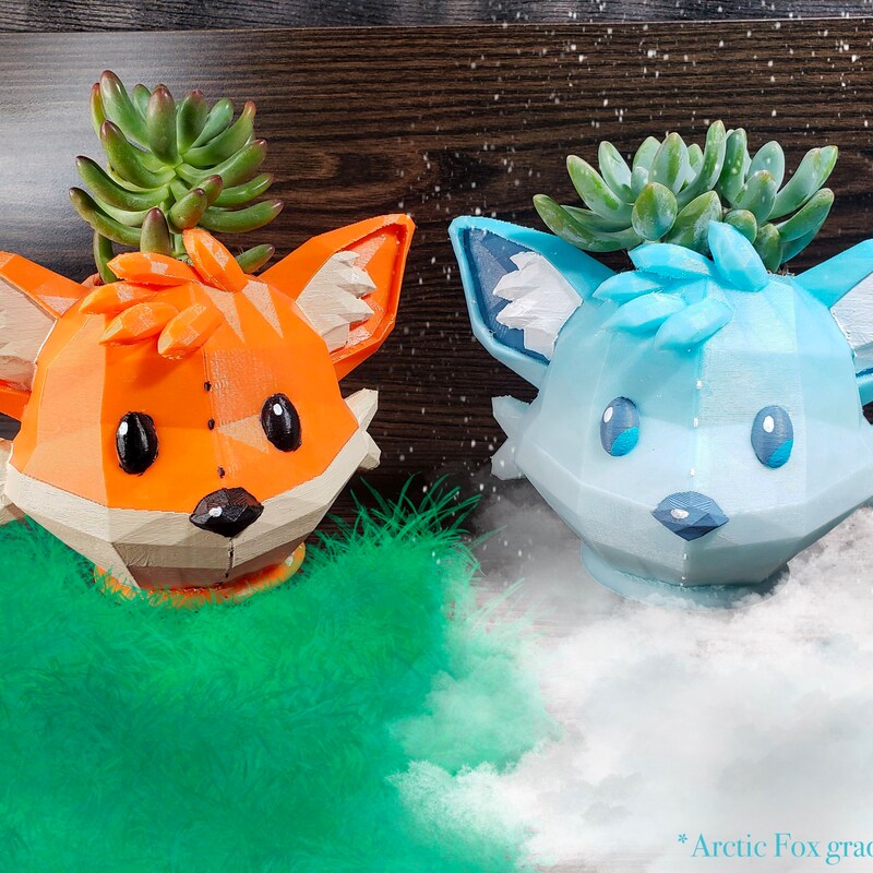 Fox Flower Pot - Etsy