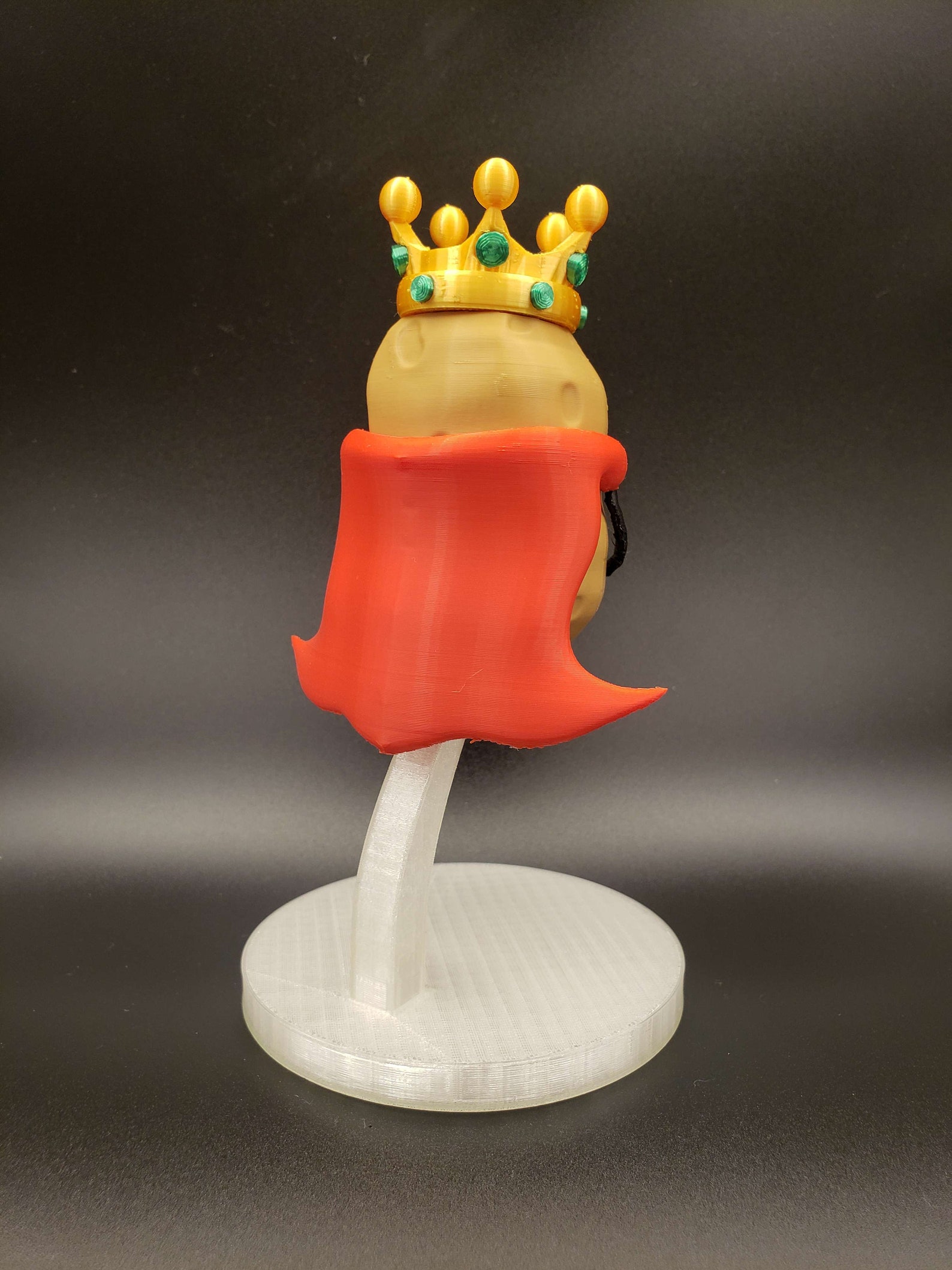 Potato King Figure With Stand, Original 3D Printed Figure for Home ...