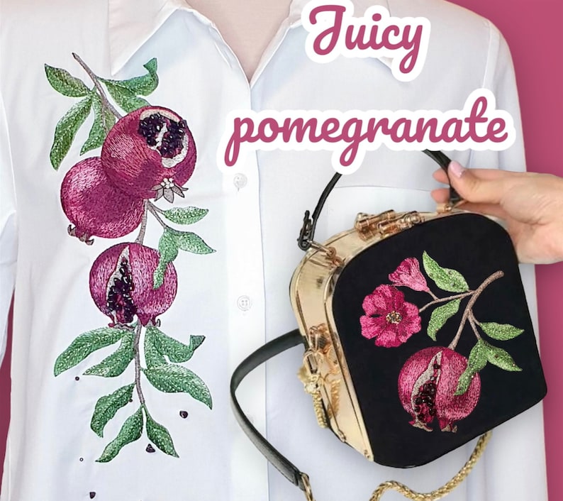 Set of Machine Embroidery Designs in Artistic Surface Technique Juicy ...