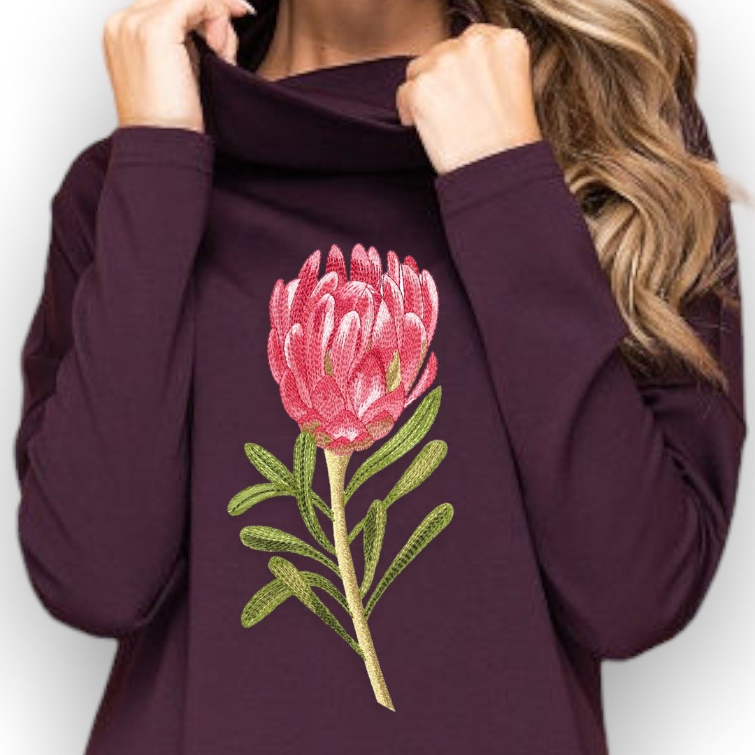 Protea Set Artistic Machine Embroidery Design Digital - Etsy