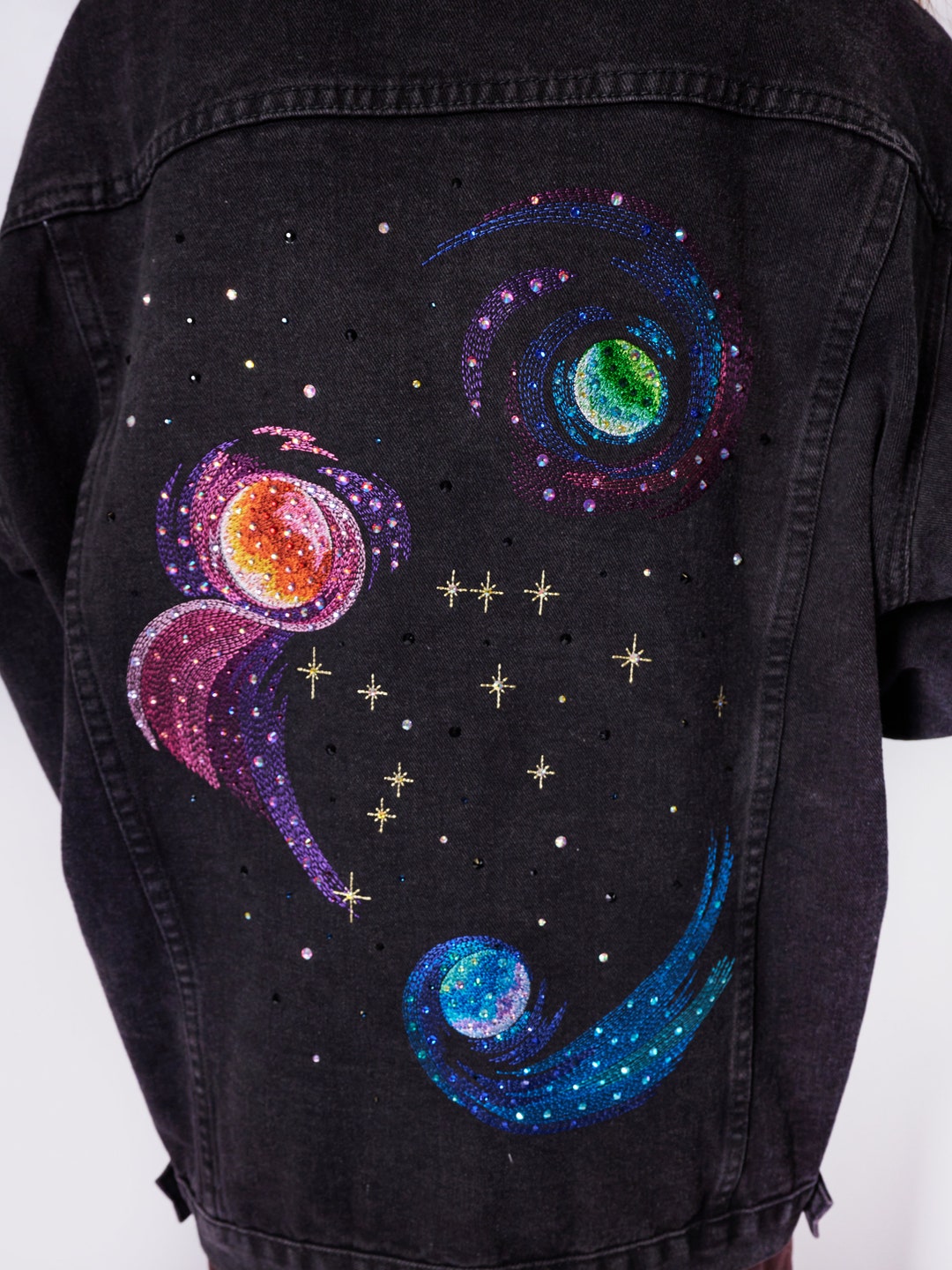 Set of Machine Embroidery Designs “space” - Etsy